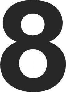 Race Car Door Numbers Decal/Stickers – Black - Raceline Motorsport Racewear